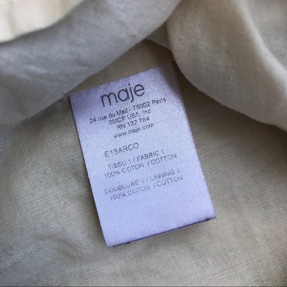 Maje | Skirts | Maje Navy Blue And Cream Stripped Mini Skirt | Poshmark